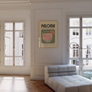 Paloma Print Mexico Art Print Bar Cart Wall Art Vintage Mexico Wall Art ...