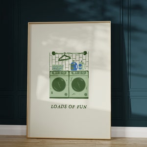 Loads of Fun Print, Laundry Room Decor, Funny Laundry Room Poster ...