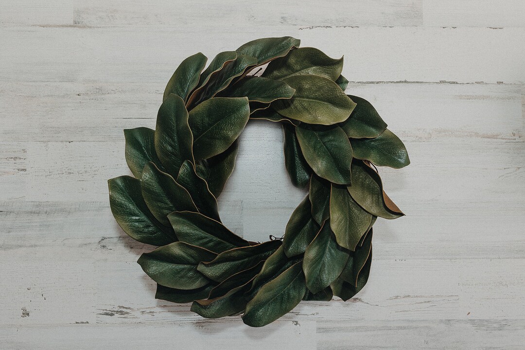 Handmade Magnolia Wreath, Mcgee and Co Inspired, Dainty Wreath ...
