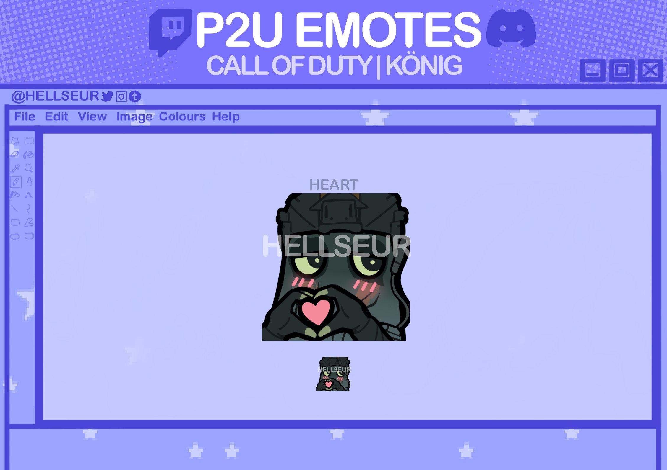 König (heart) Call of Duty Emote | Twitch, Discord, Youtube, Facebook ...