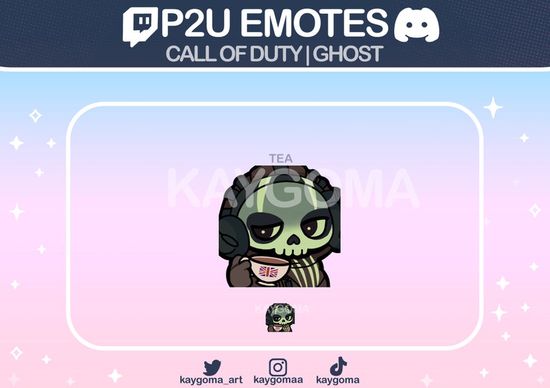 Ghost (tea) Call of Duty Emote | Twitch, Discord, Youtube, Facebook ...