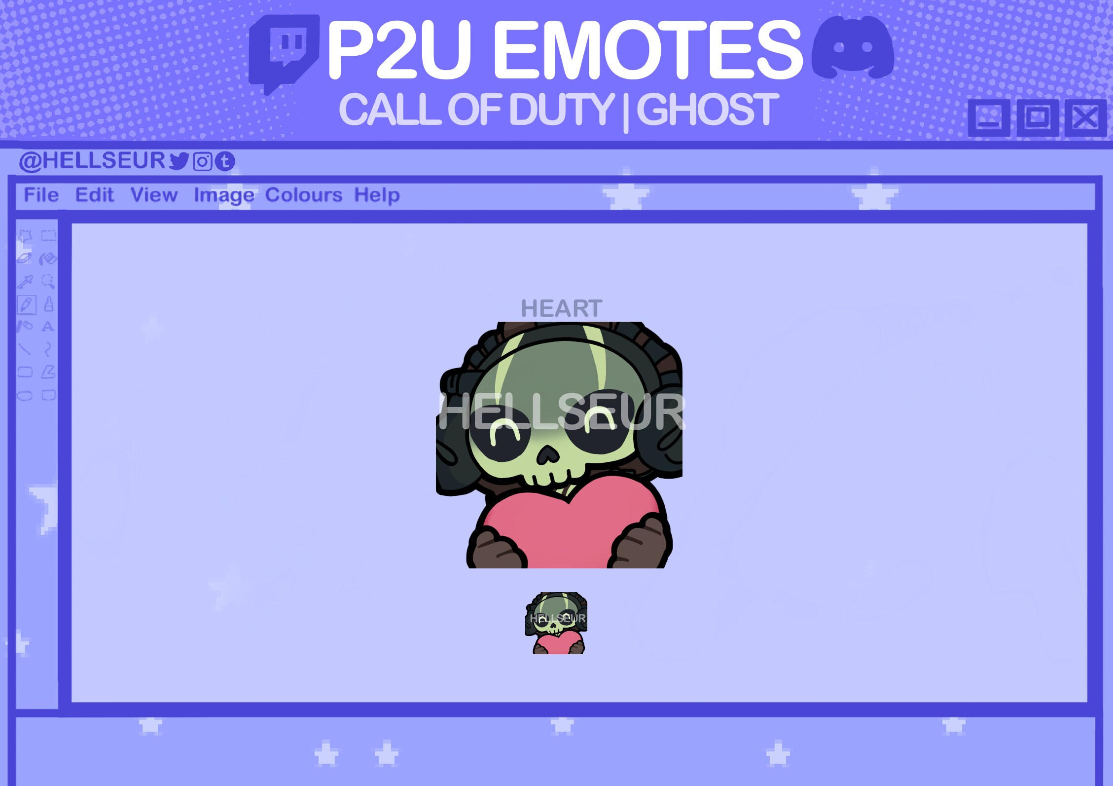 Ghost heart Call of Duty Emote Twitch, Discord, Youtube, Facebook ...