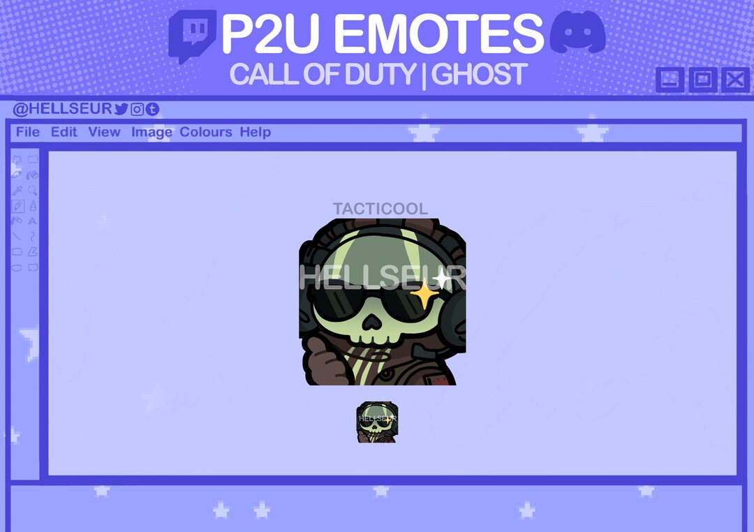 Ghost (tacticool) Call of Duty Emote | Twitch, Discord, Youtube ...