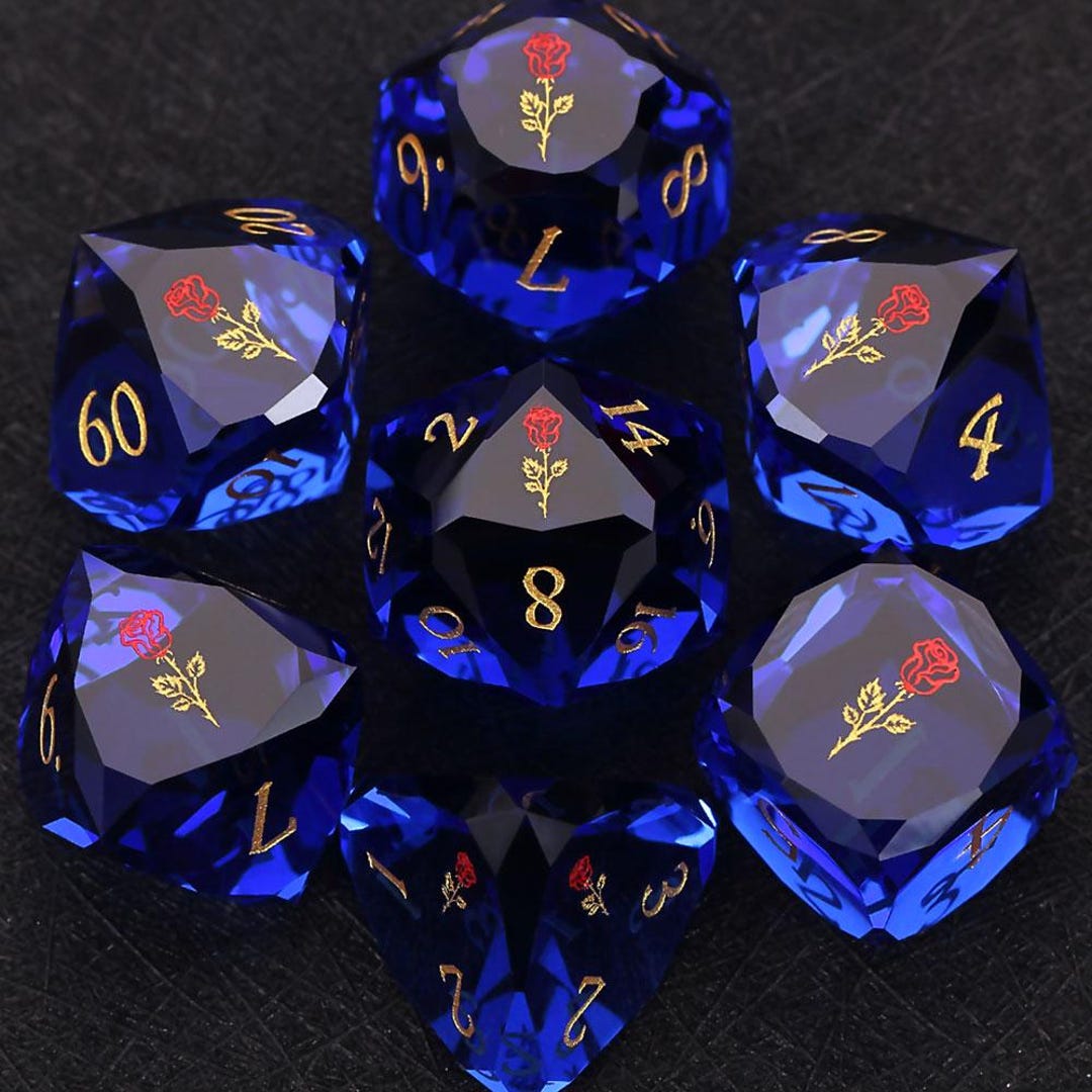 Polyhedral Garnet DND Dice,gemstone Dice Polyhedral DND Dice With Gift ...