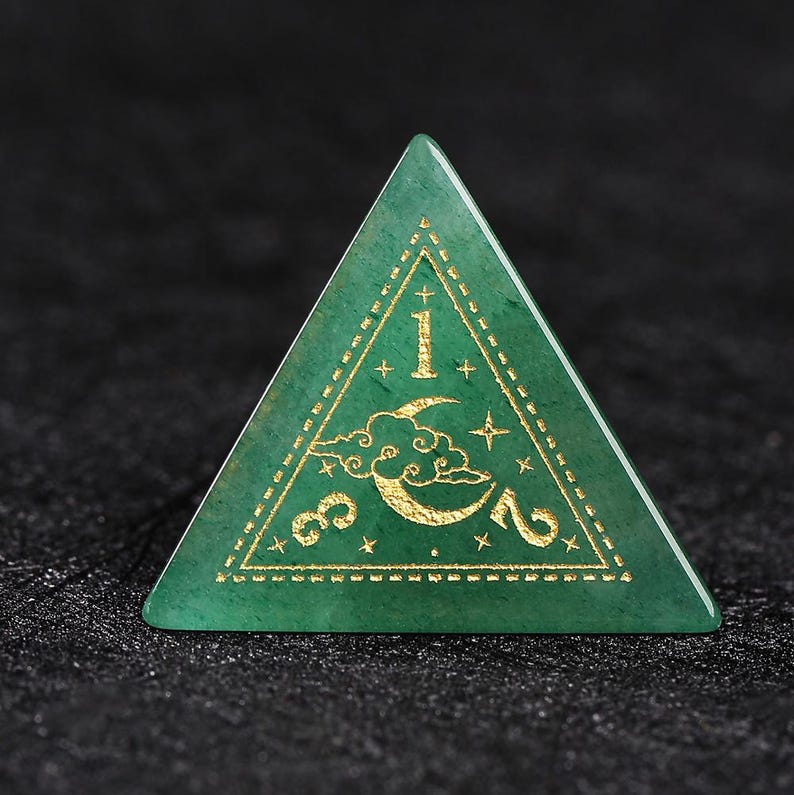 Dongling Stone Dice Set: Polyhedral RPG Gaming Dice - Moon Cloud Series ...