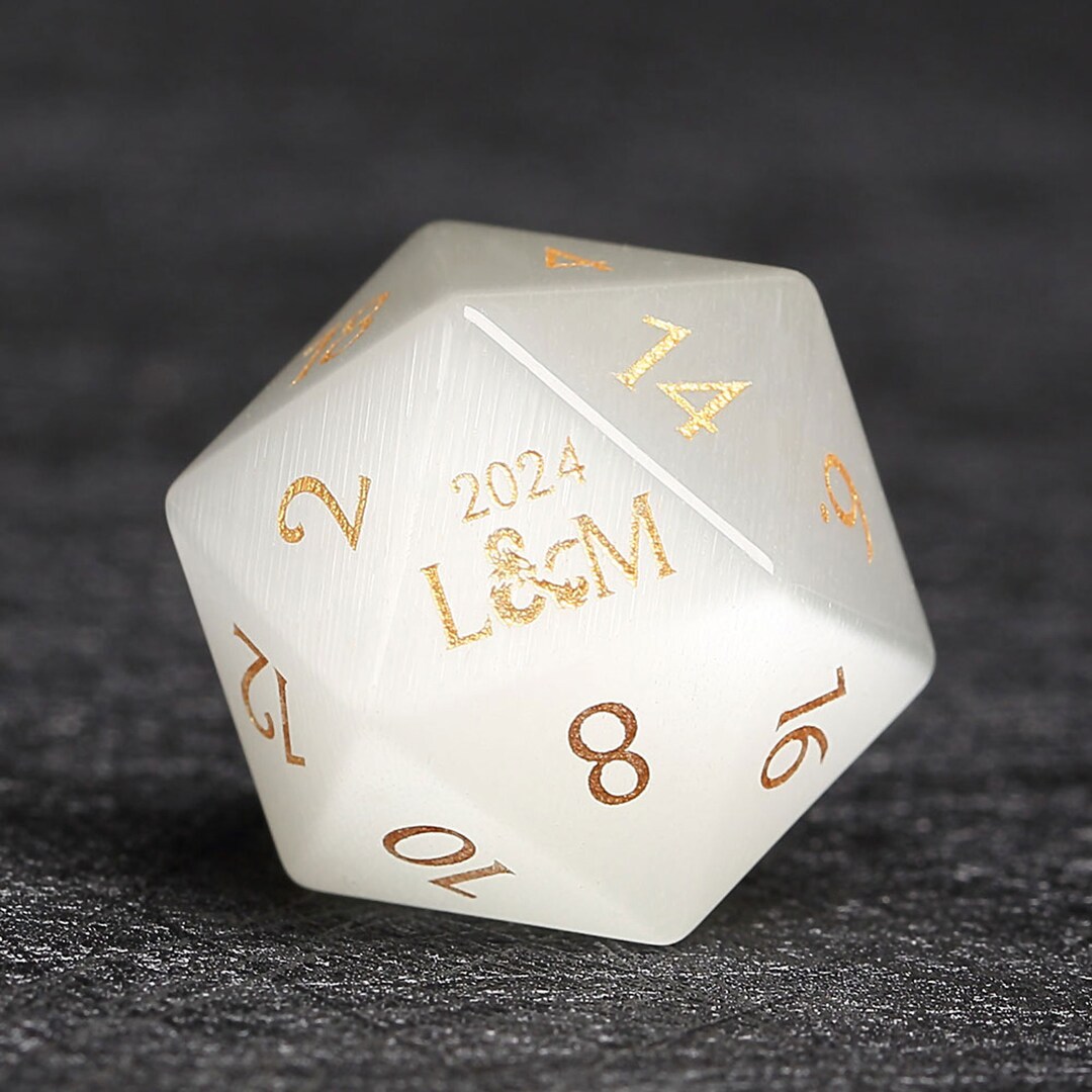 Custom Wedding Dice Dungeons & Dragons DND Dice Stone Dice Black Dice ...