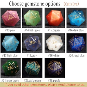 Custom Wedding Dice: Garnet Gemstone D20, D&D Dice - Etsy UK