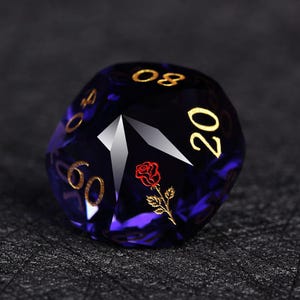 Polyhedral Garnet DND Dice,gemstone Dice Polyhedral DND Dice With Gift ...