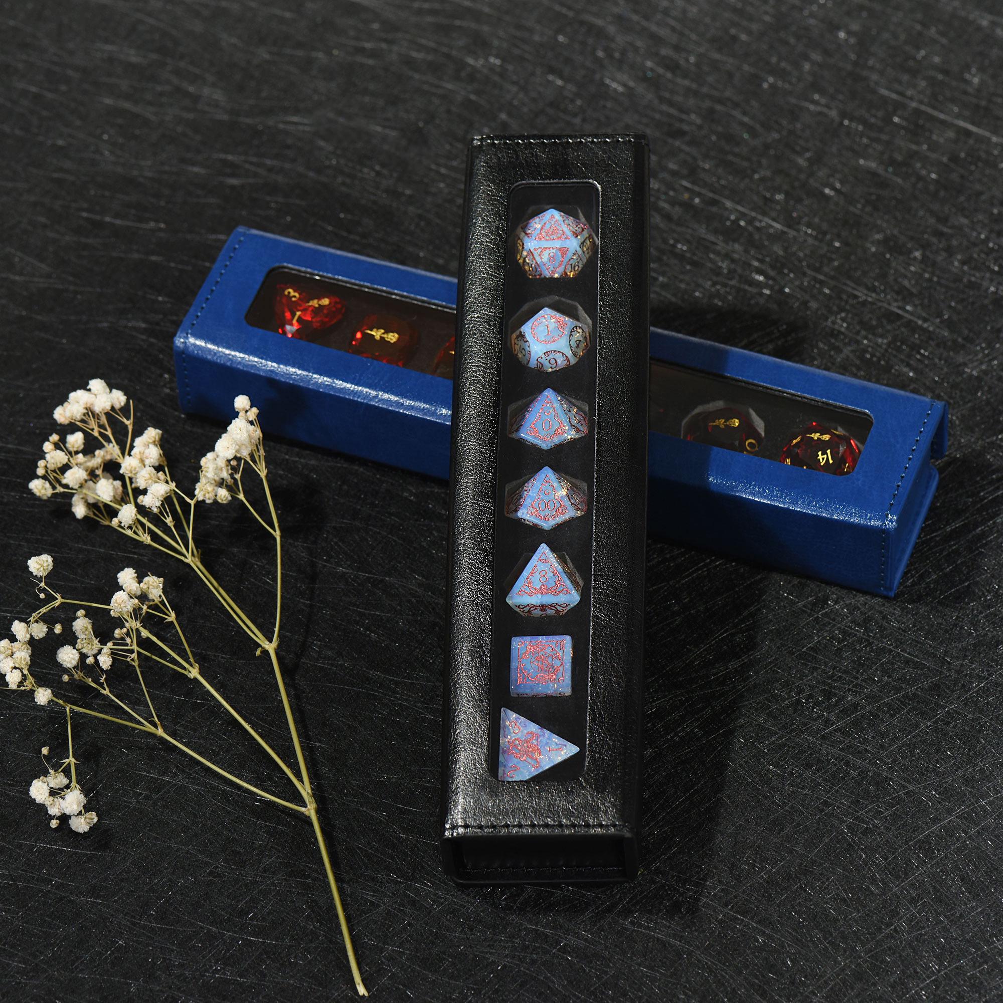 Dongling Stone Dice Set: Polyhedral RPG Gaming Dice - Moon Cloud Series ...
