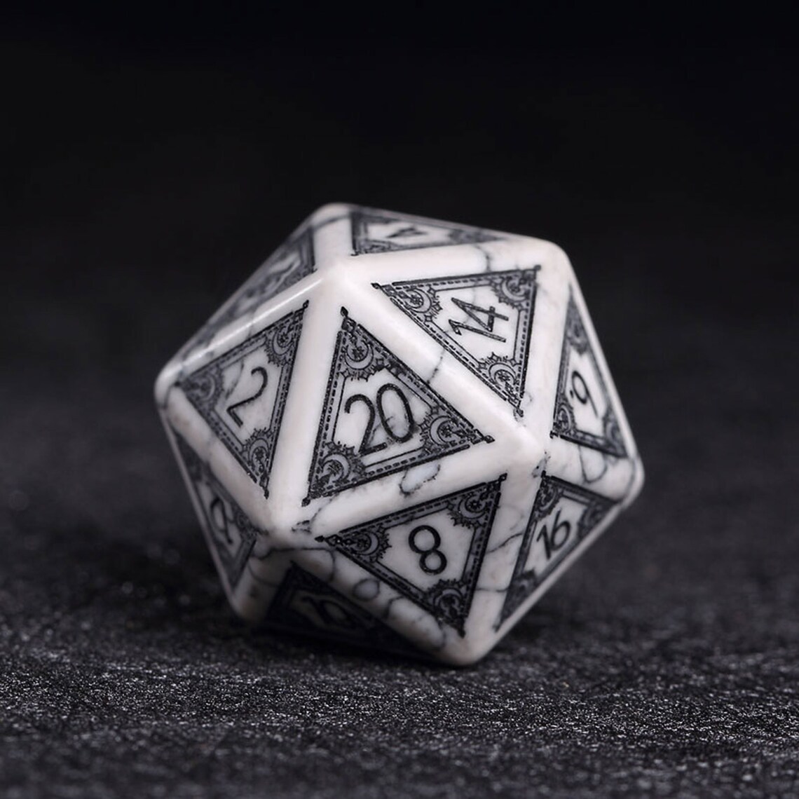 Full Set White Turquoise Dice Set Set Warlock Style - Dungeons and ...