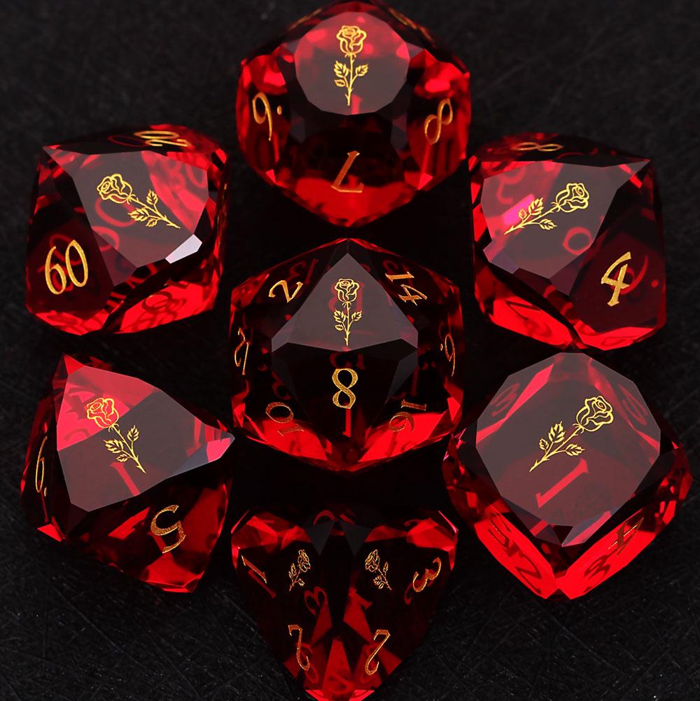 Polyhedral Garnet DND Dice,gemstone Dice Polyhedral DND Dice With Gift ...