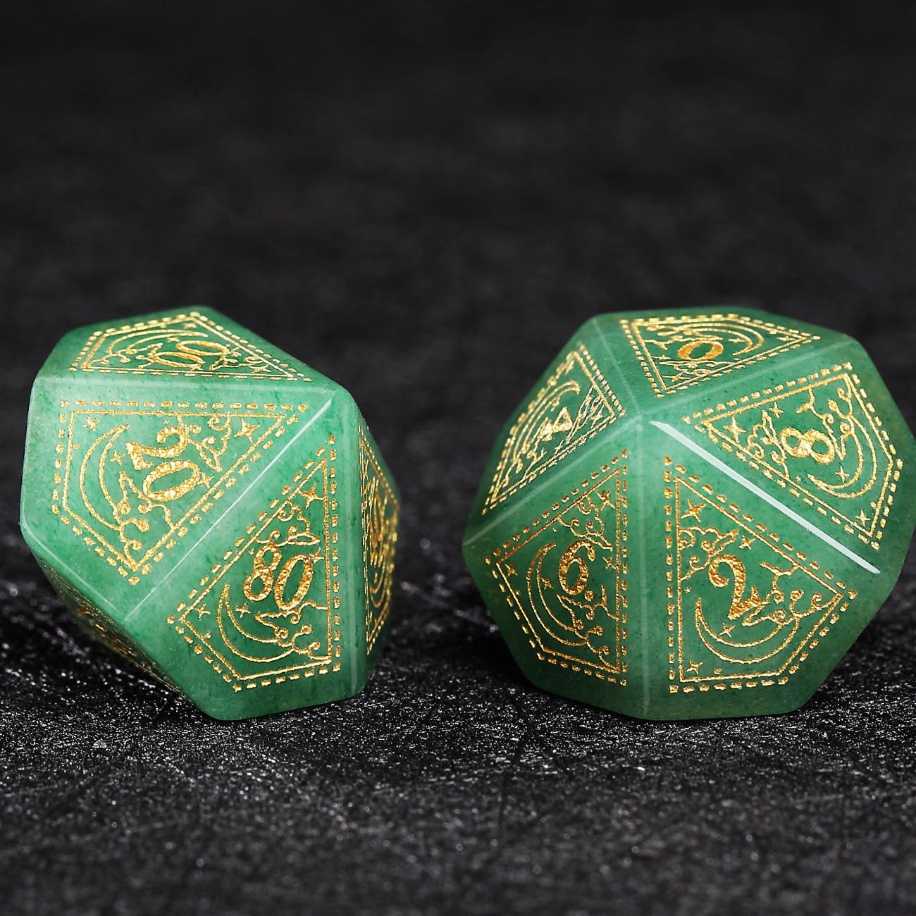 Dongling Stone Dice Set: Polyhedral RPG Gaming Dice - Moon Cloud Series ...
