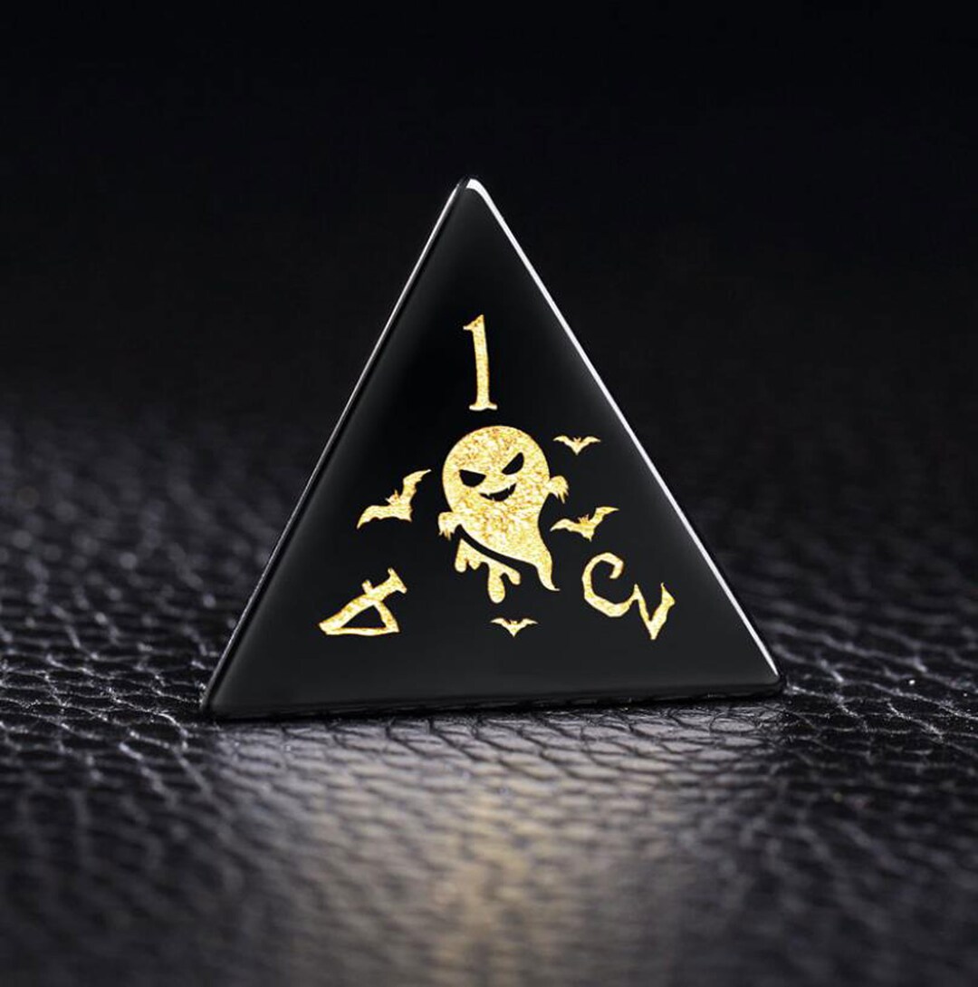 Full Obsidian Set - Dungeons and Dragon Raised Dice, RPG Game ...