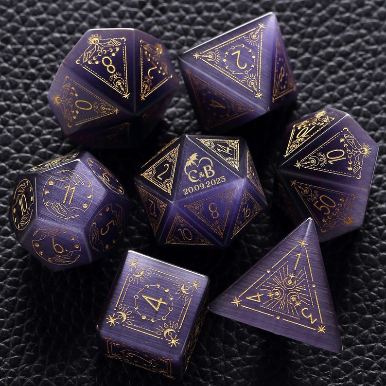 Custom Couple Dice | Custom Wedding Dice | Custom Dice D20 | Dungeons ...