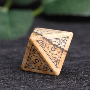 Full Set Picture Stone Dice Set Set Warlock Style - Dungeons and ...