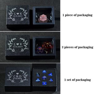 Custom Wedding Dice | Dungeons & Dragons | DND Dice | Stone Dice ...