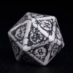 Full Set White Turquoise Dice Set Set Warlock Style - Dungeons and ...