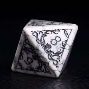 Full Set White Turquoise Dice Set Set Warlock Style - Dungeons and ...