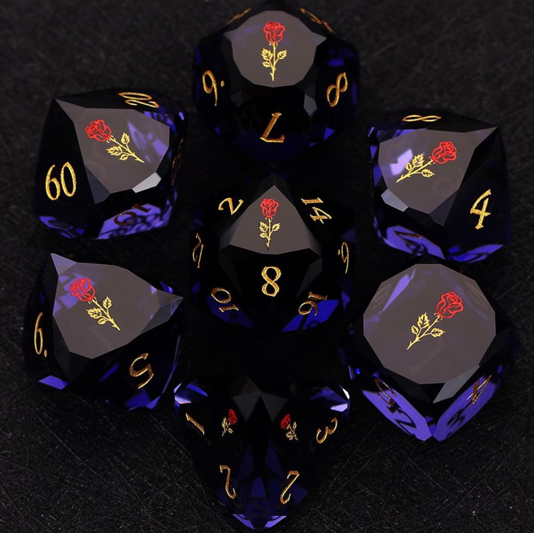 Polyhedral Garnet DND Dice,gemstone Dice Polyhedral DND Dice With Gift ...