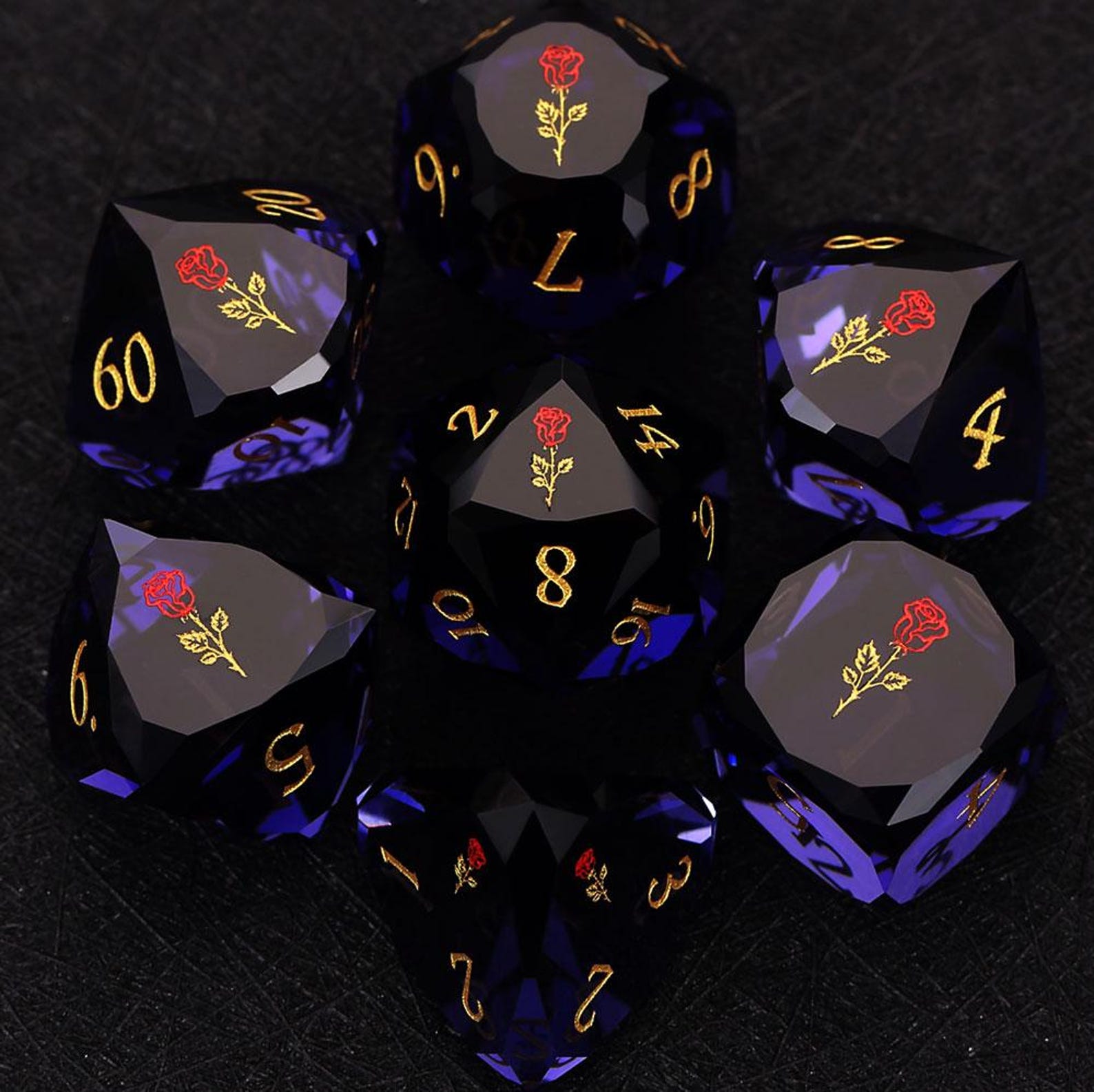 Polyhedral Garnet DND Dice,gemstone Dice Polyhedral DND Dice With Gift ...