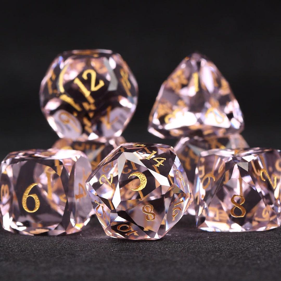 Polyhedral Garnet DND Dice,gemstone Dice Polyhedral DND Dice With Gift ...