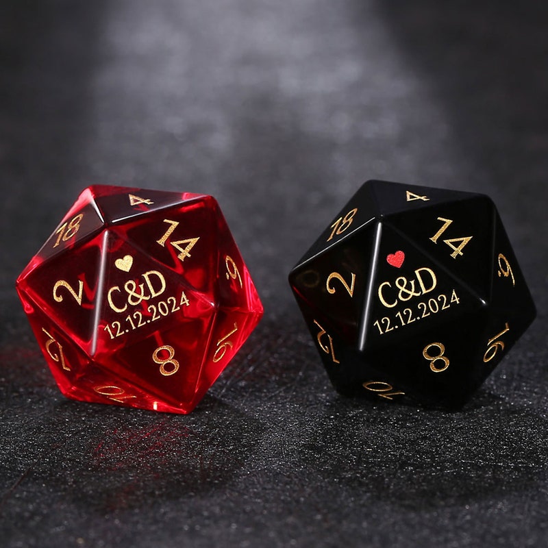 Custom D20 Gemstone - Etsy
