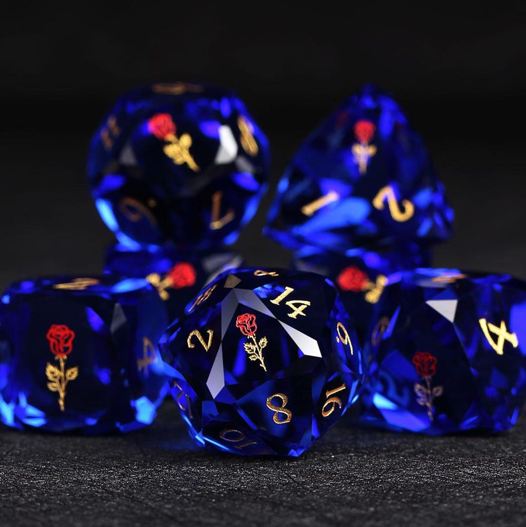 Polyhedral Garnet DND Dice,gemstone Dice Polyhedral DND Dice With Gift ...