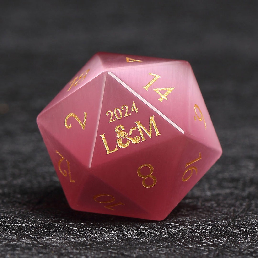 Custom Wedding Dice Dungeons & Dragons DND Dice Stone Dice Black Dice ...