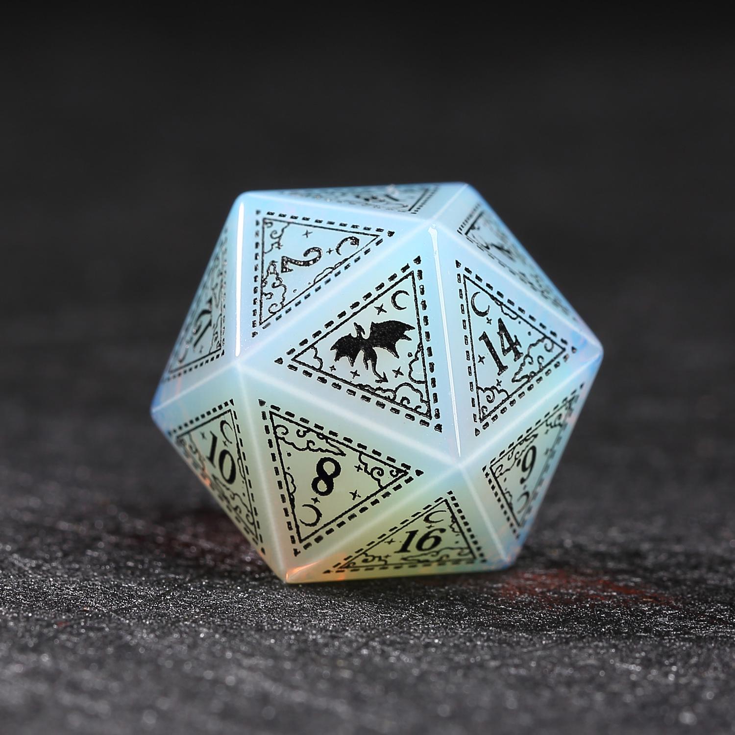 Opal Sandstone Dice Set: Polyhedral RPG Gaming Dice / DND Dice /nebula ...