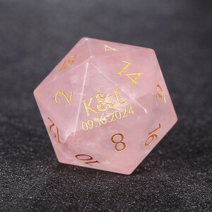Custom Wedding Dice Custom Dice D20 Dungeons & Dragons DND Dice Stone ...