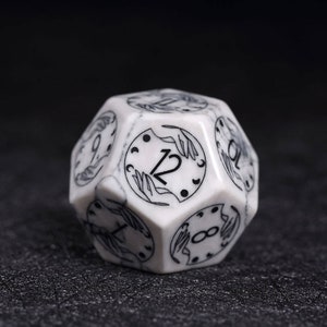 Full Set White Turquoise Dice Set Set Warlock Style - Dungeons and ...