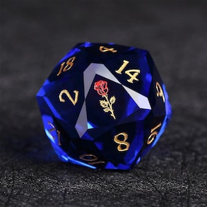 Polyhedral Garnet DND Dice,gemstone Dice Polyhedral DND Dice With Gift ...