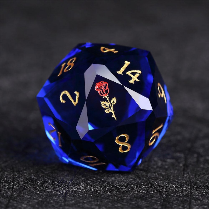 Polyhedral Garnet DND Dice,gemstone Dice Polyhedral DND Dice With Gift ...