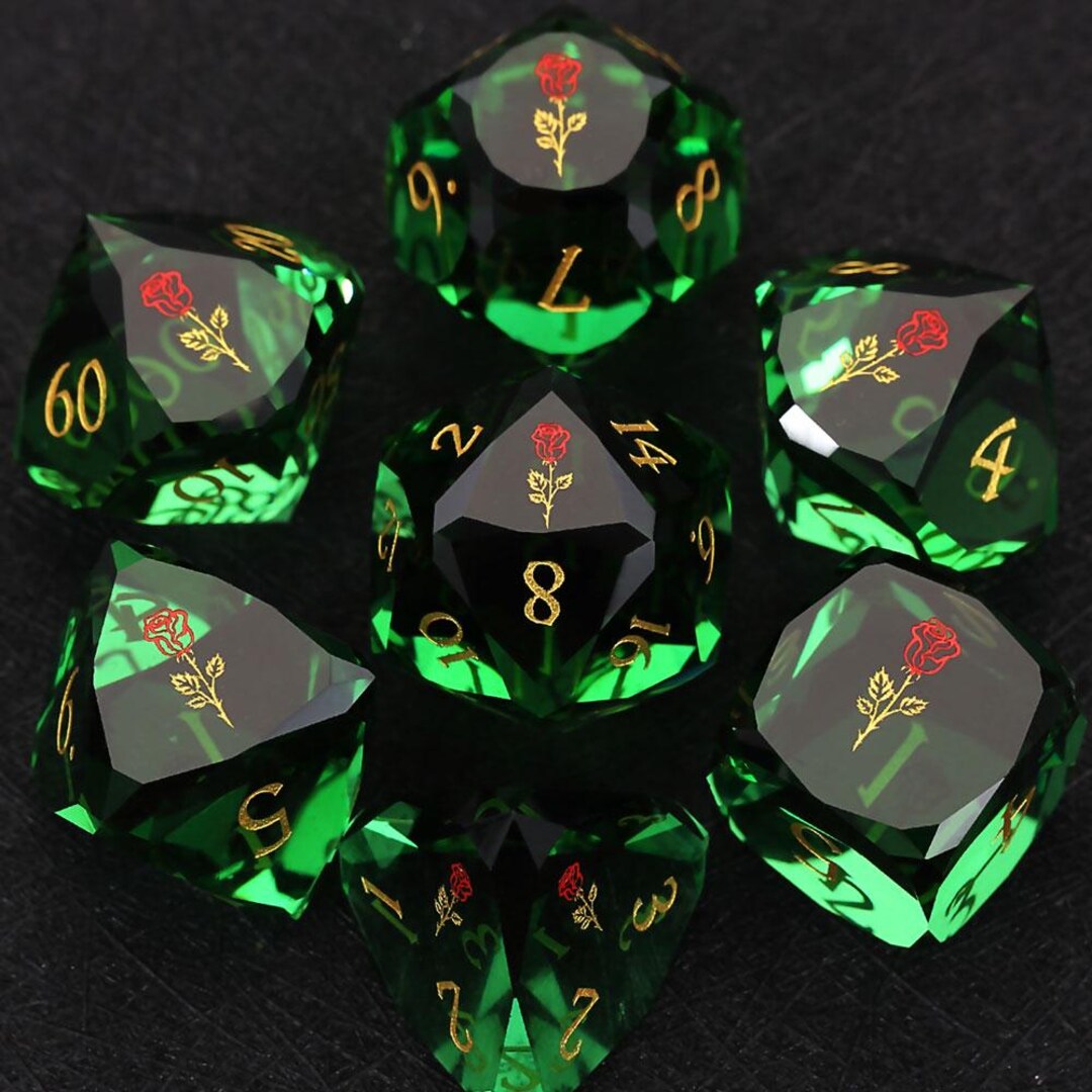Polyhedral Garnet DND Dice,gemstone Dice Polyhedral DND Dice With Gift ...