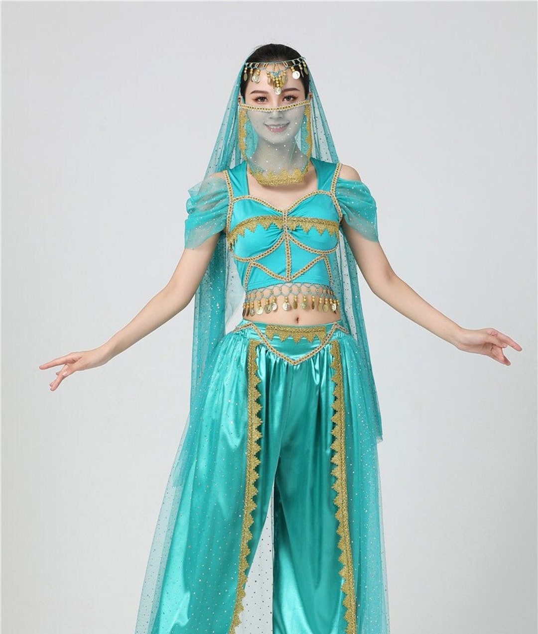Costume Bay Womens Aladdin Jasmine Belly Dance Costume Etsy