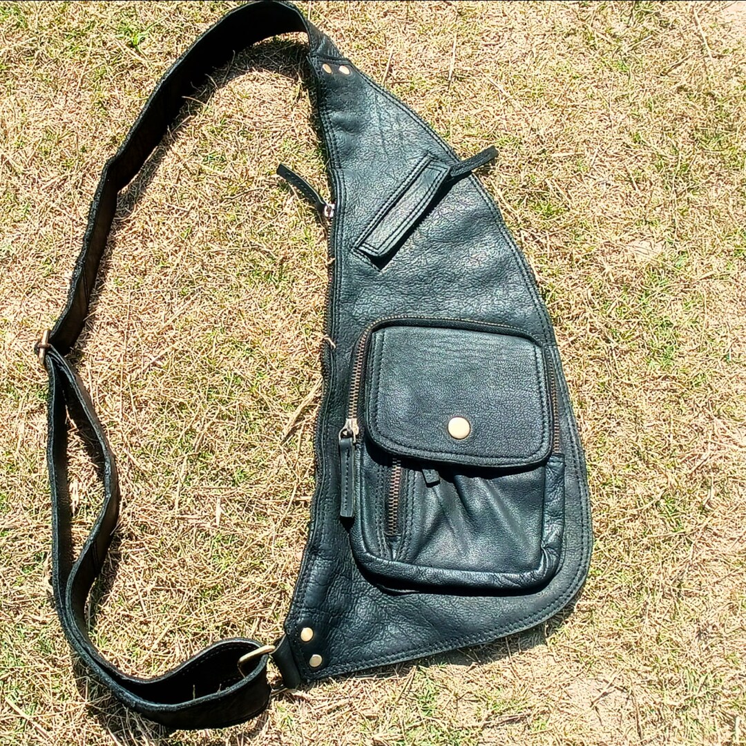 One Side Leather Backpack with Adjustable Beltsling Bag LUXBERRY ...