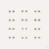 DIGITAL FILE 12 Pack Earrings Stud Laser Cutter Glowforge Silhouette ...