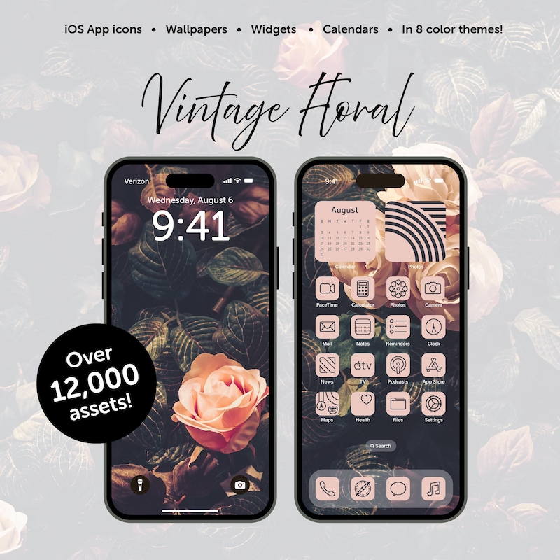 Vintage App Widgets - Etsy