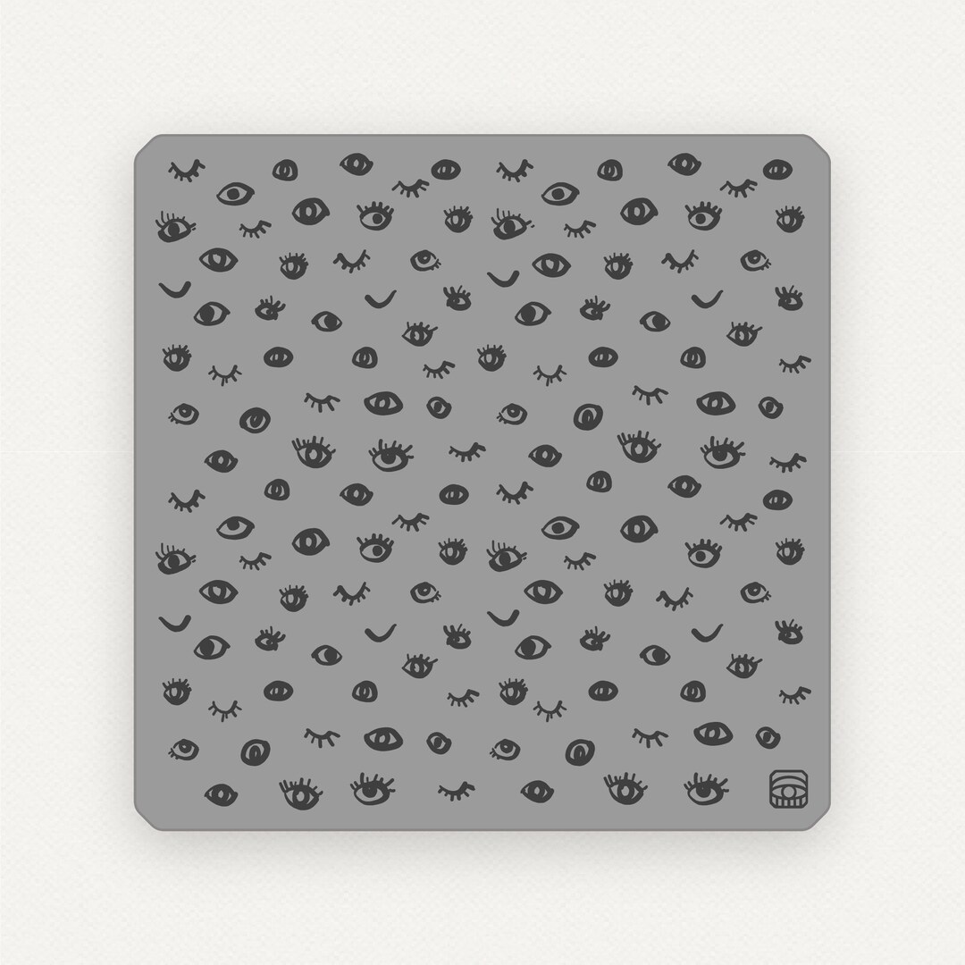 Eyes DIGITAL FILE Polymer Clay Rubber Stamp Laser Cutter Tool Pattern ...