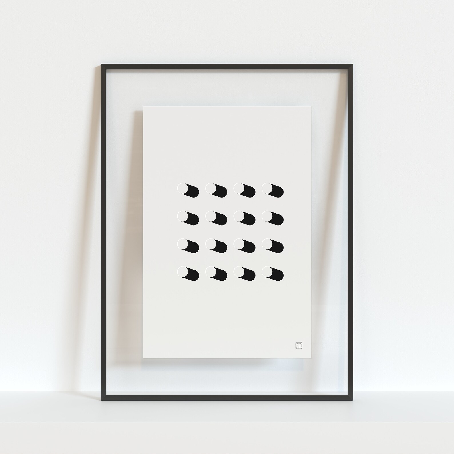 DIGITAL ART // Pegs // Modern Printable Wall Art Print Minimalist Black ...