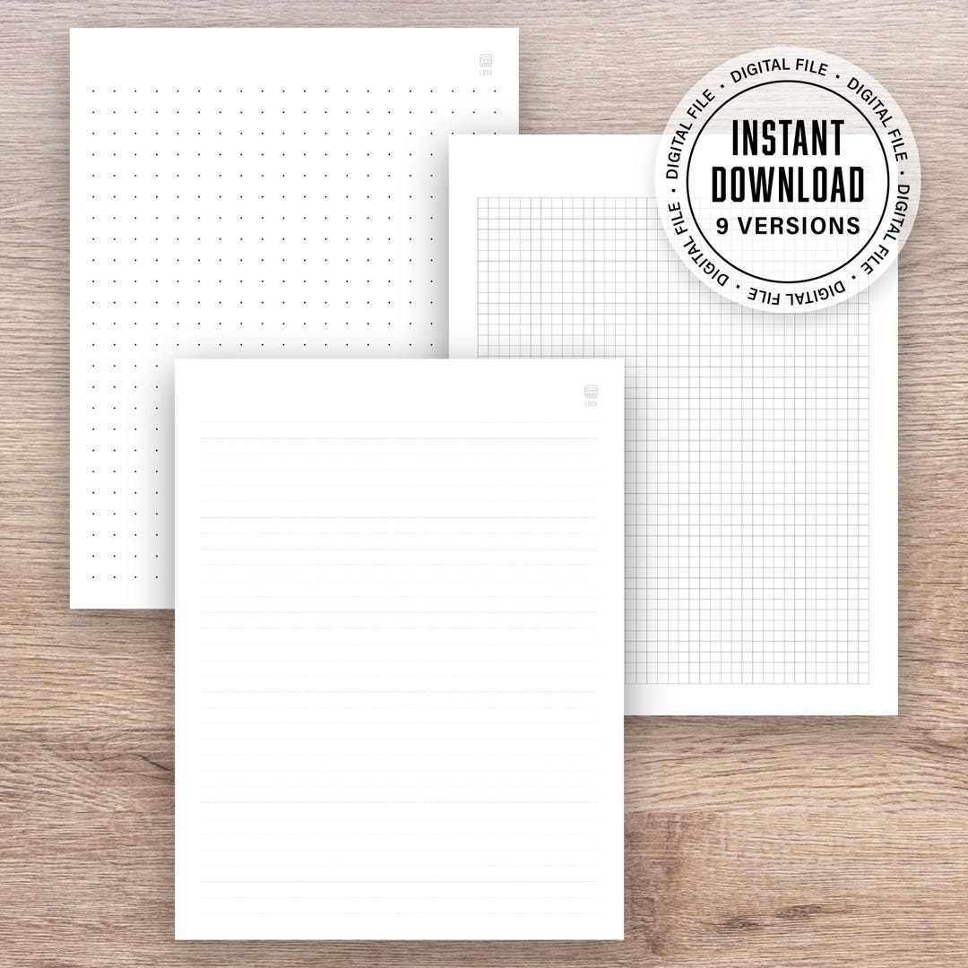 Blank Pages Bundle | DIGITAL DOWNLOAD | PDF | Instant Download ...