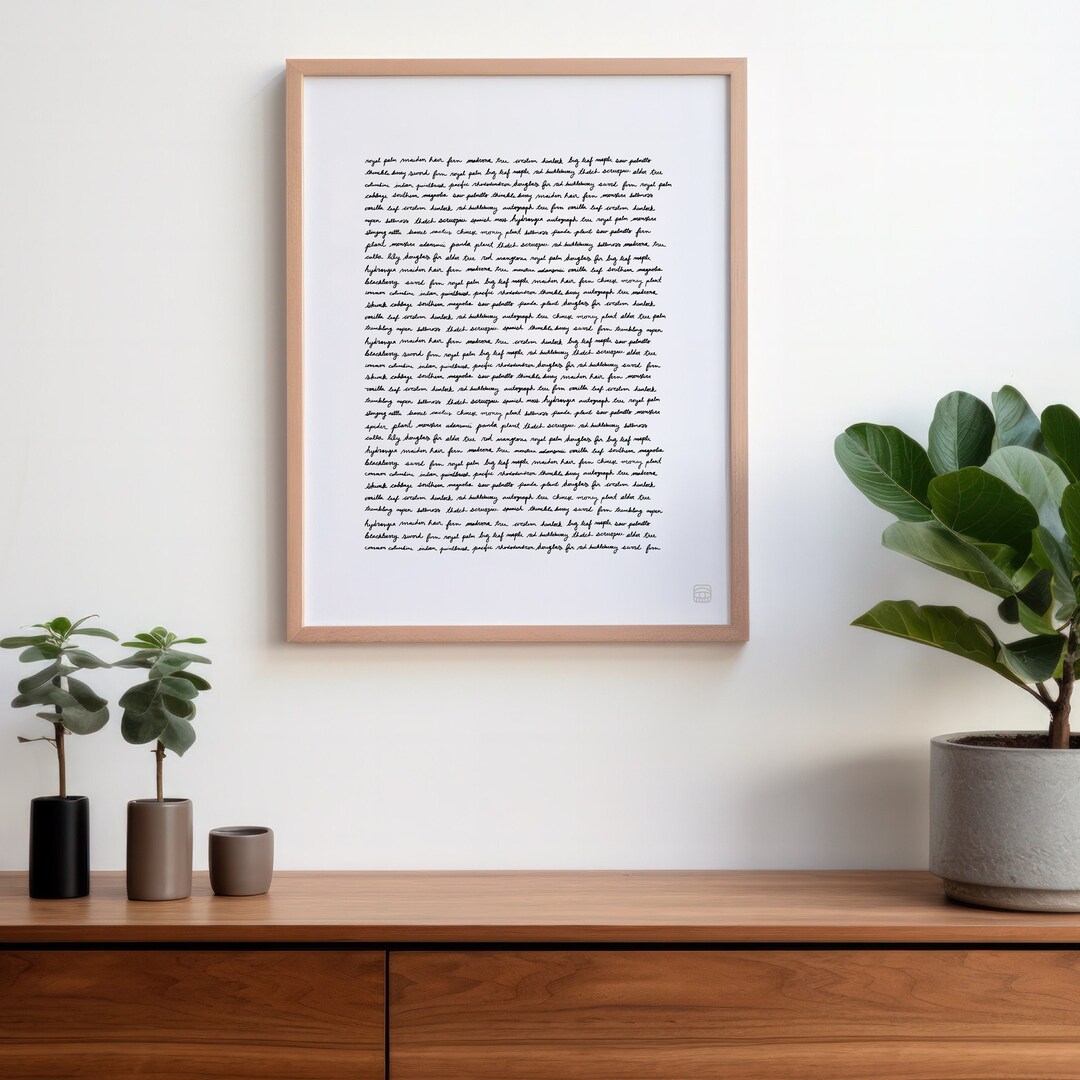 DIGITAL ART // Plant Life // Modern Printable Wall Art Geometric Stripe ...