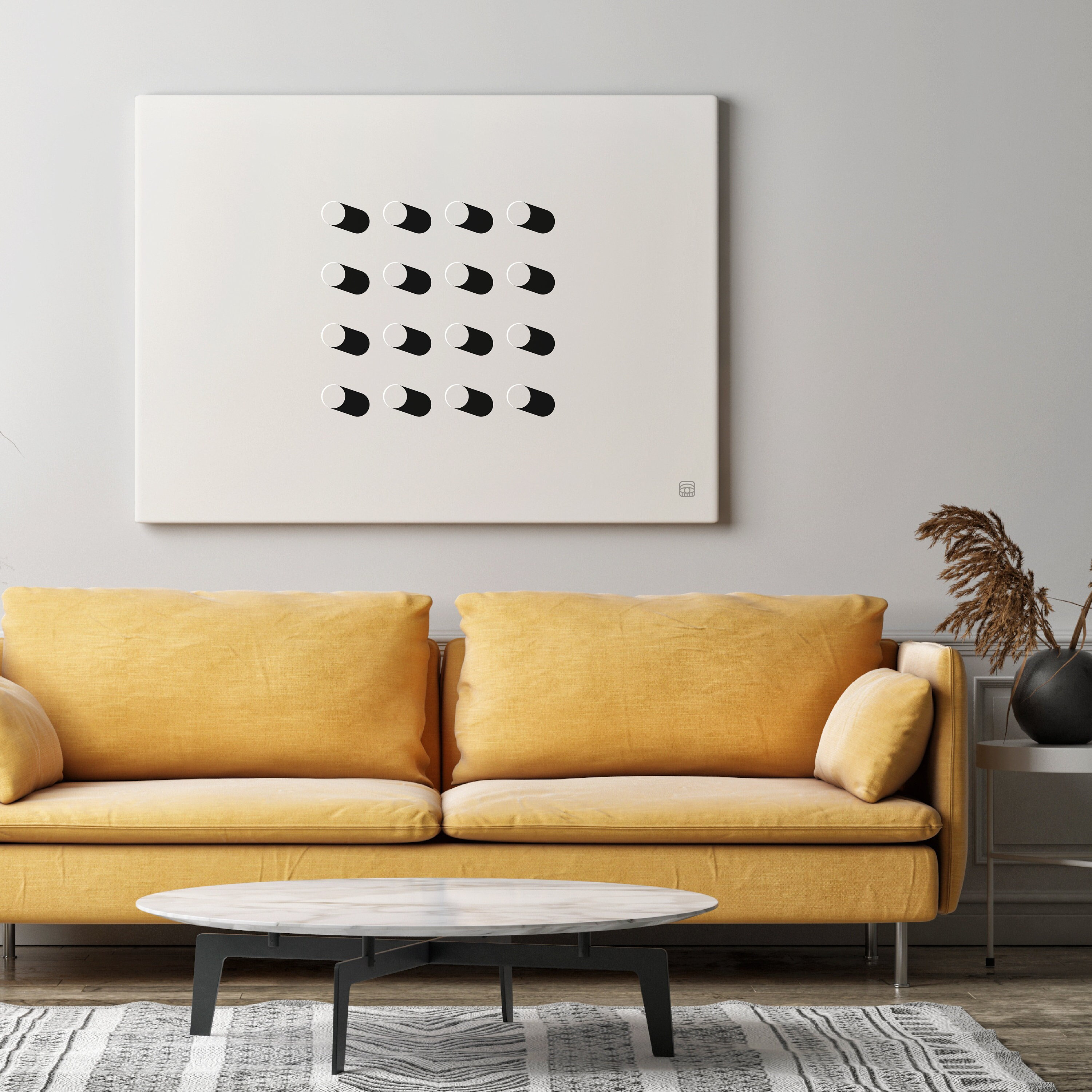 DIGITAL ART // Pegs // Modern Printable Wall Art Print Minimalist Black ...