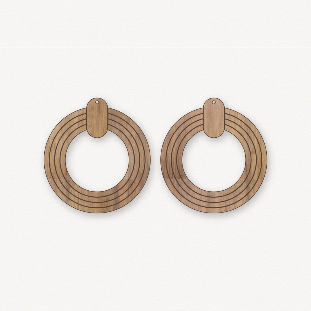 DIGITAL FILE Rachel Dangle Earrings Jewelry Findings Laser Cut Cutter ...