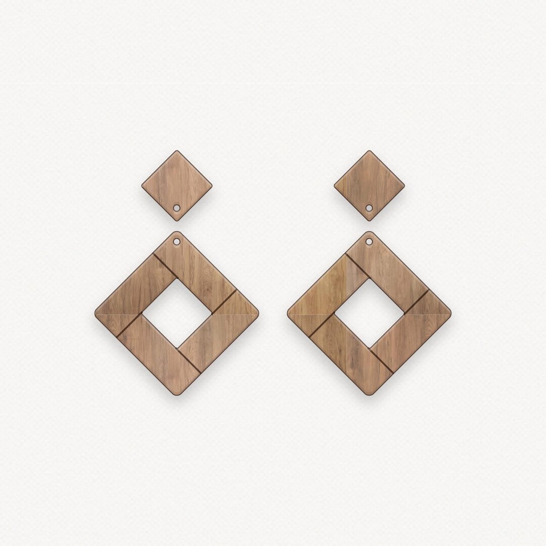 DIGITAL FILE Shay Dangle Earrings Jewelry Findings Laser Cut Cutter ...