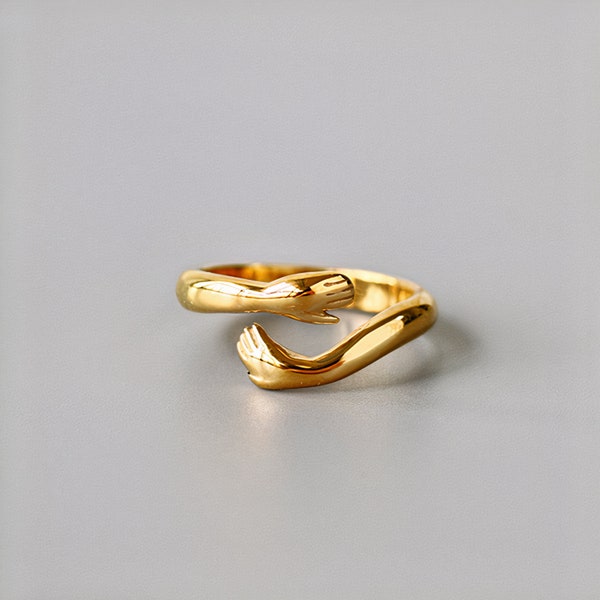 Hug Ring Gold - Etsy