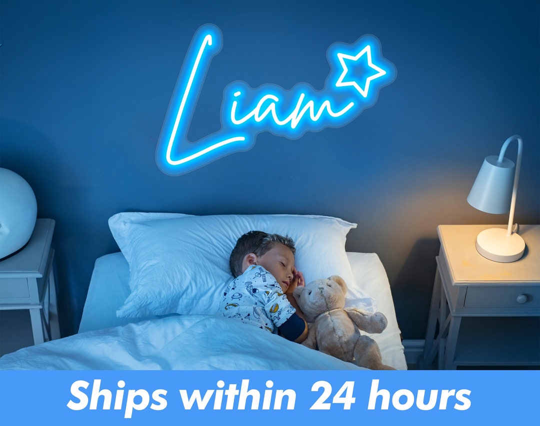 Custom Neon Name Sign for Nursery Decor | Custom Neon Sign | Light up ...