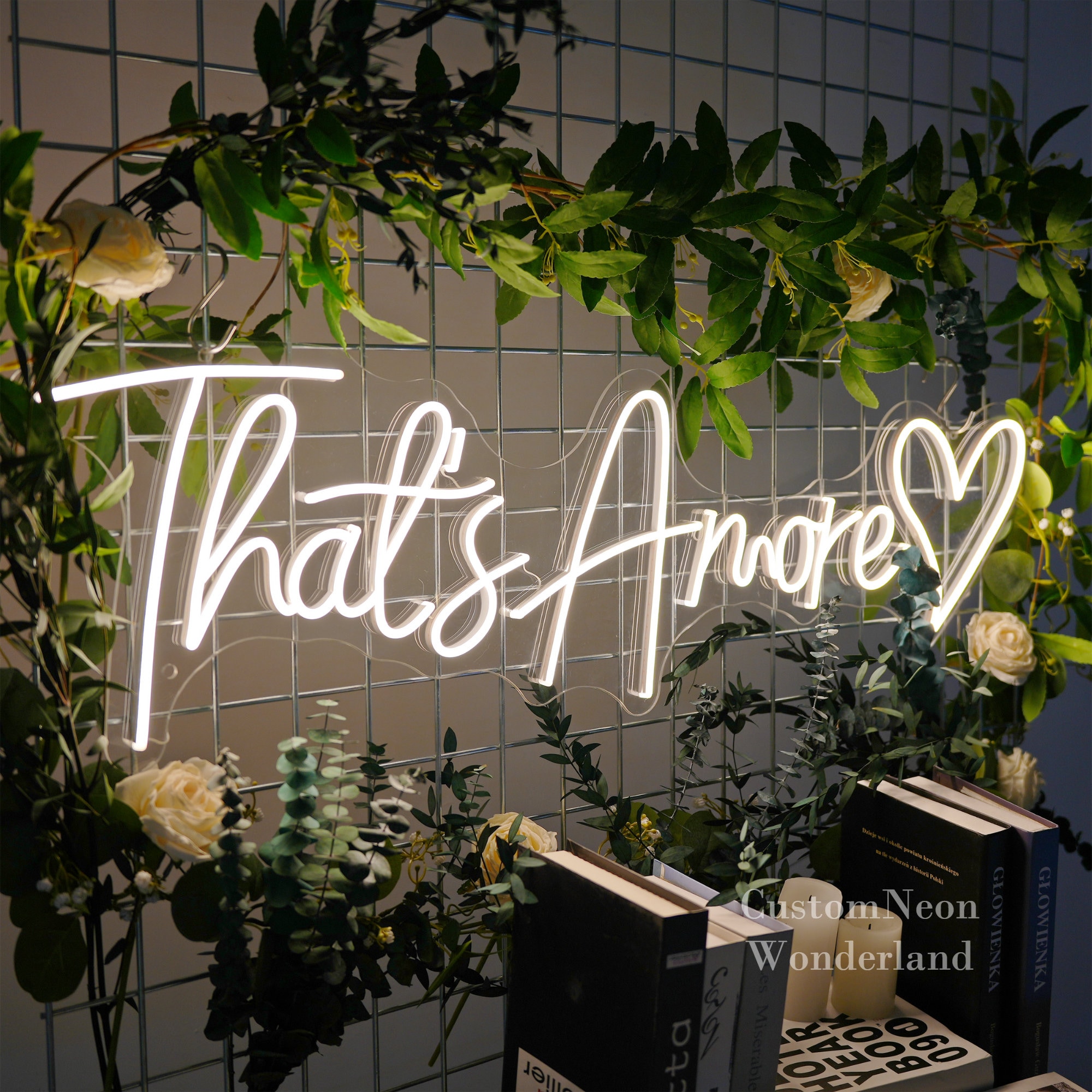 That's Amore Neon Wedding Sign, Personalized Neon Light for Wedding ...