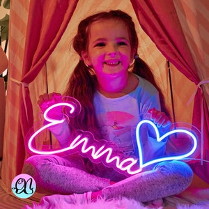 Custom Name Neon Sign | Neon Sign Bedroom | LED Name Sign | Nursery ...