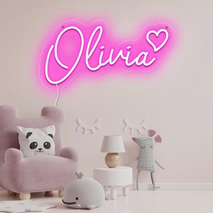 Custom Name Neon Sign for Kids Neon Name Sign Nursery Name Sign Baby ...